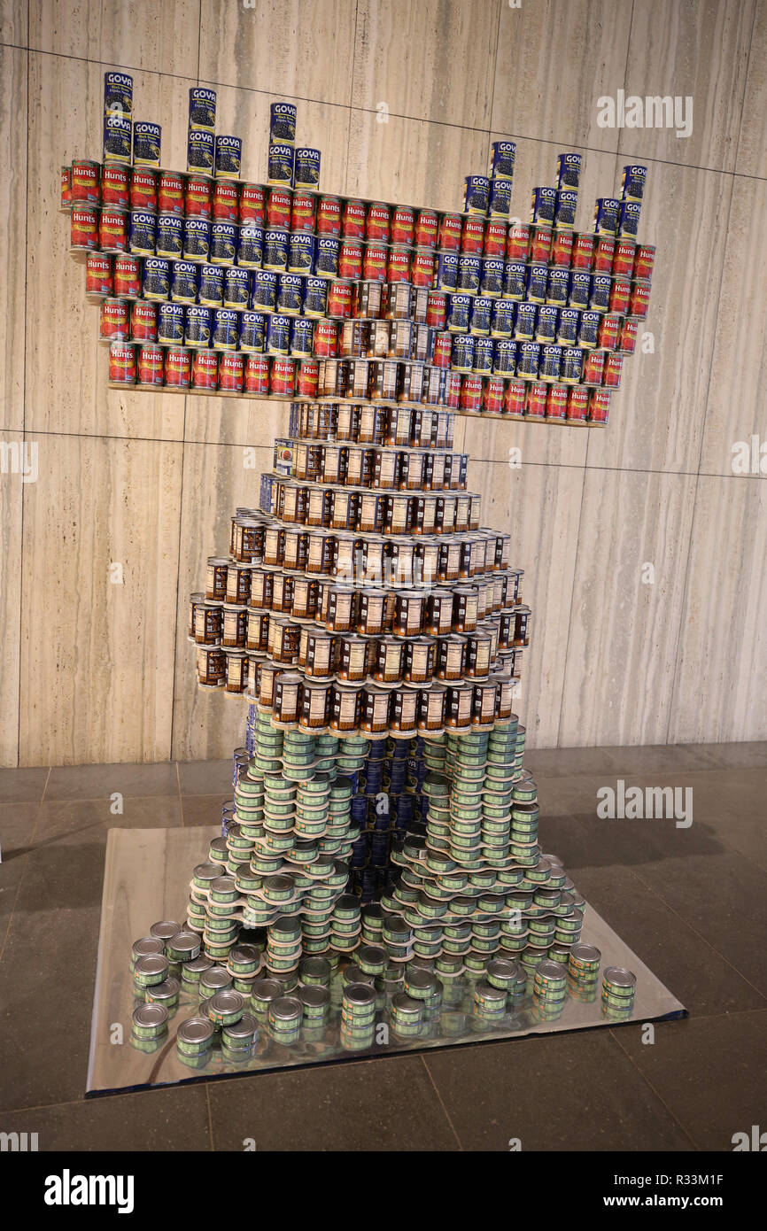 Food sculpture presented at 26th Annual NYC Canstruction competition in ...