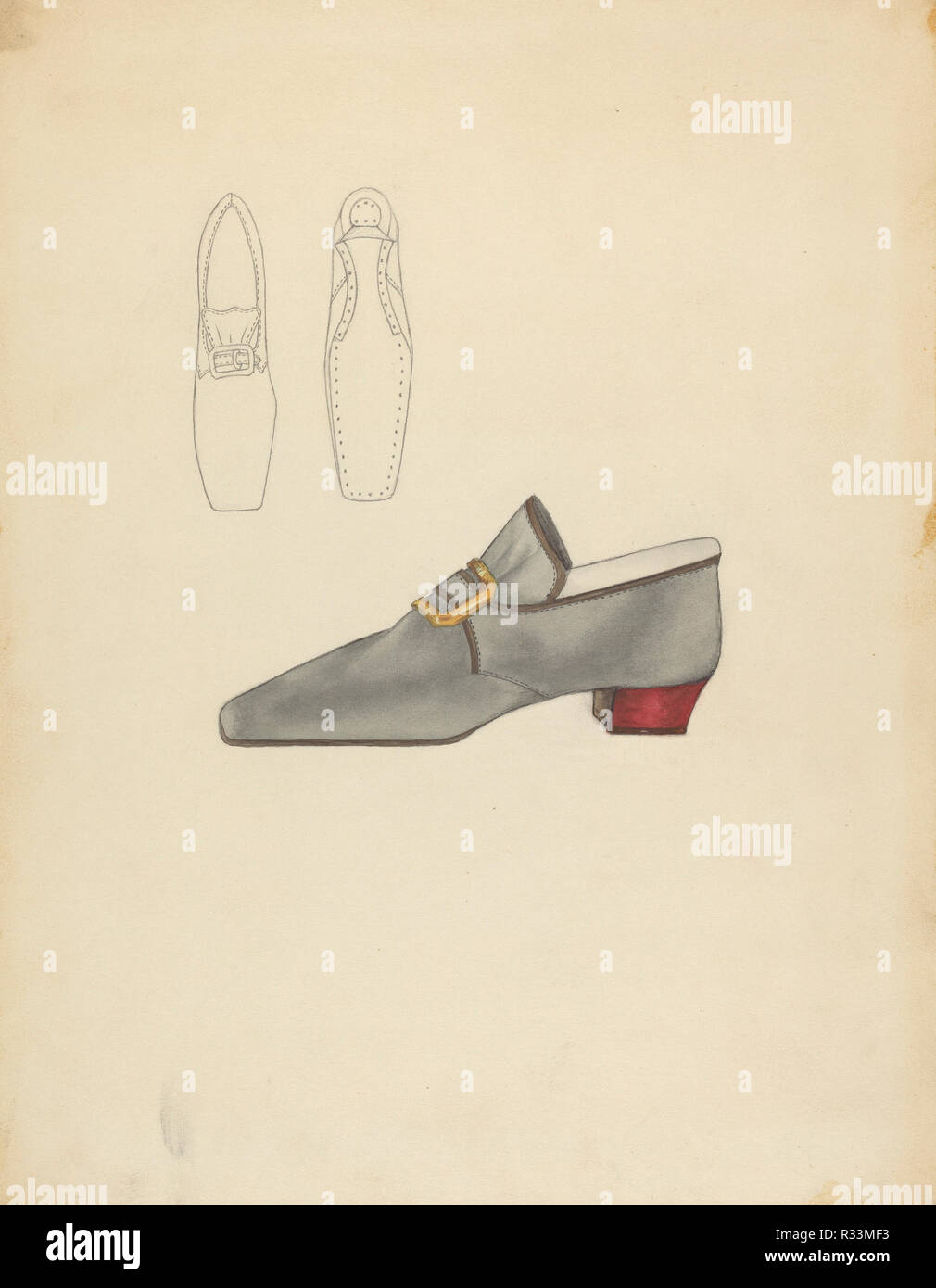 Man's Shoe. Dated: 1935/1942. Dimensions: overall: 29.8 x 23 cm (11 3/4 ...