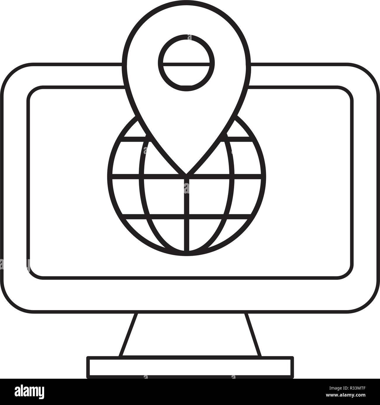 Showing layout of site Stock Vector Images - Alamy