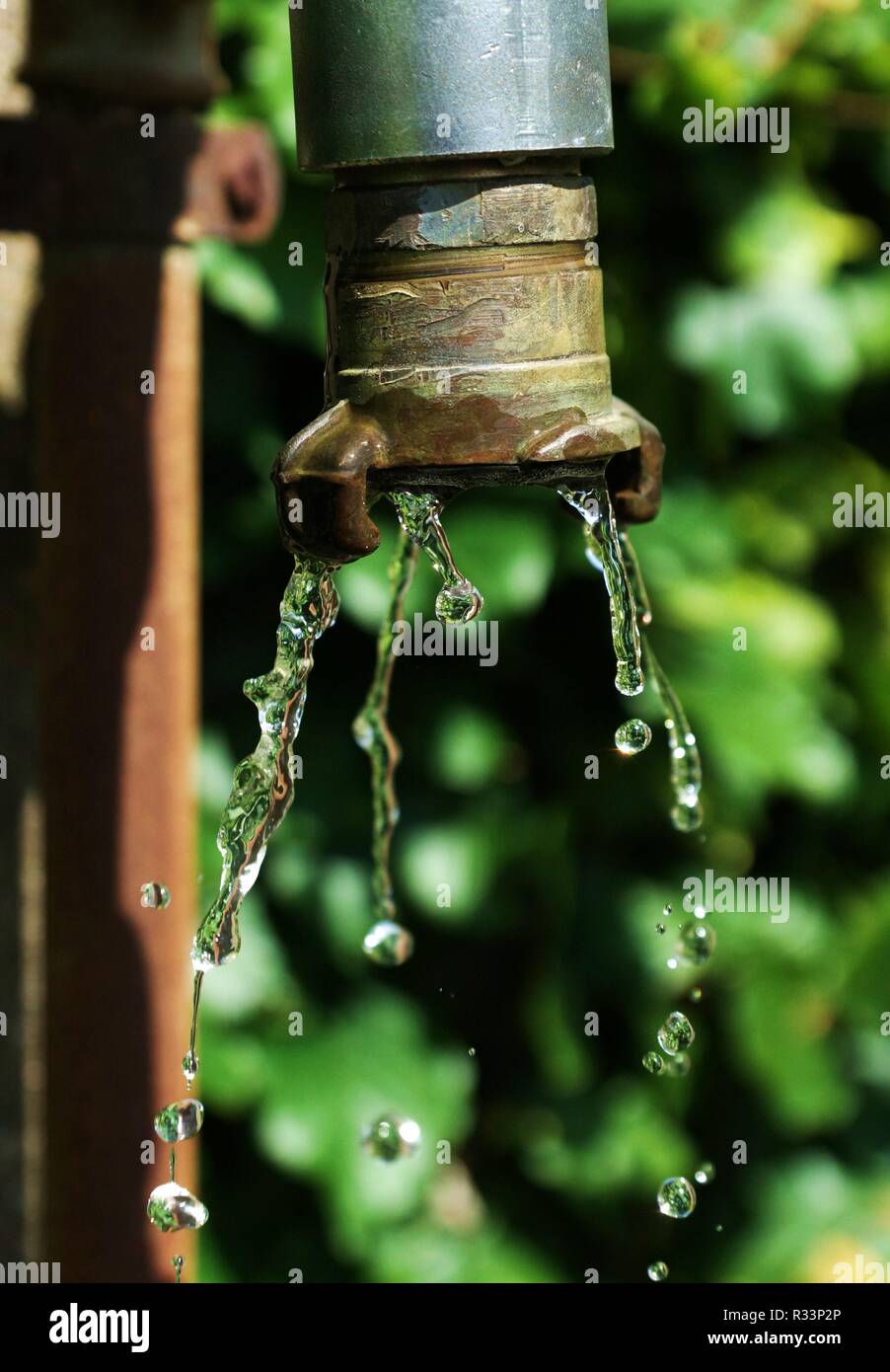 faucet from the water flowing Stock Photo - Alamy