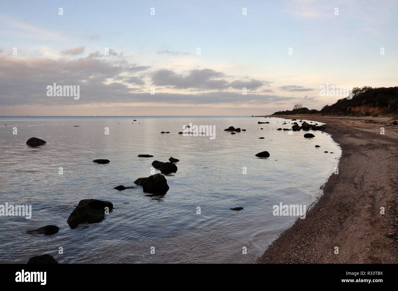 baltic beach in winter Stock Photo - Alamy
