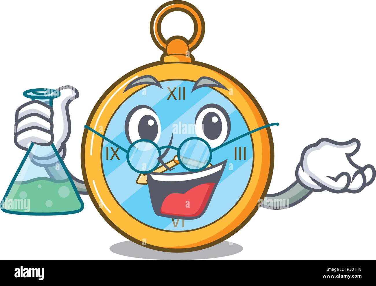 Old fashioned laboratory timer Stock Vector Images - Alamy