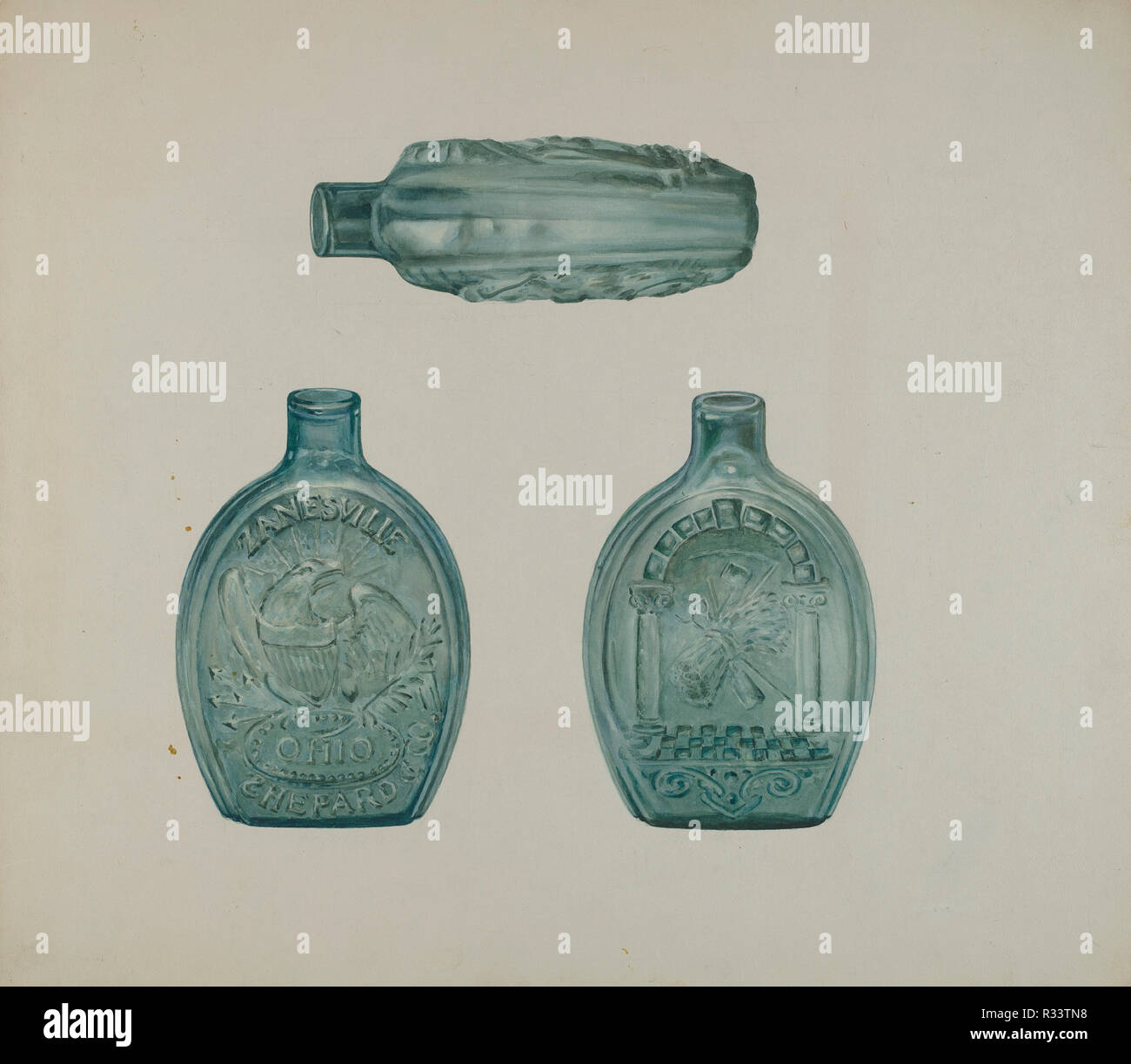 Flask. Dated: c. 1940. Dimensions: overall: 37.2 x 42.9 cm (14 5/8 x 16 ...