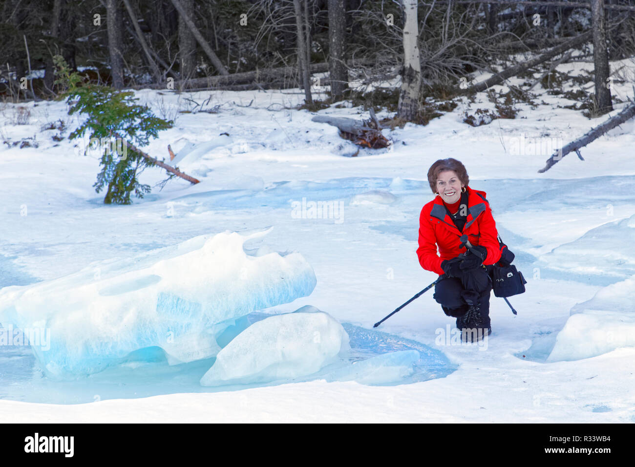 Snaring river blue ice blocks hi-res stock photography and images - Alamy