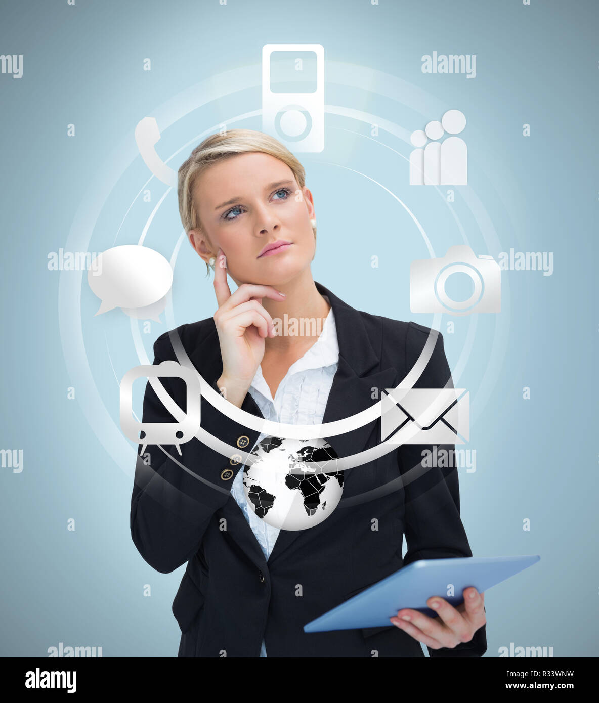 Holographic video call hi-res stock photography and images - Alamy
