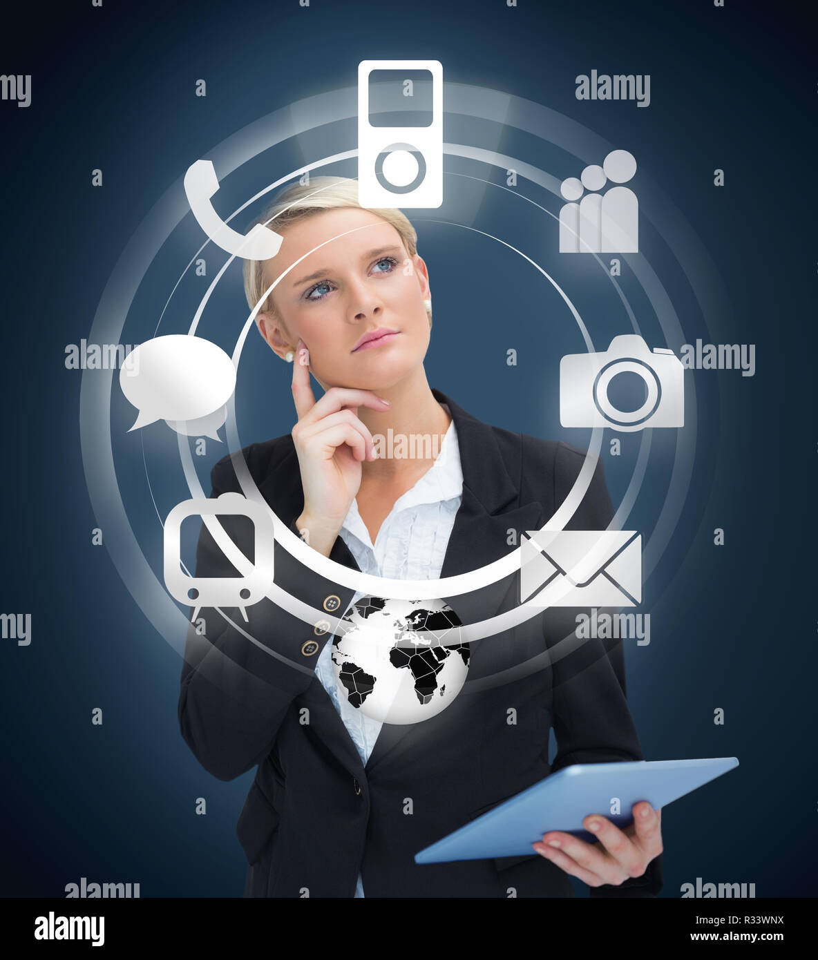 Holographic video call hi-res stock photography and images - Alamy