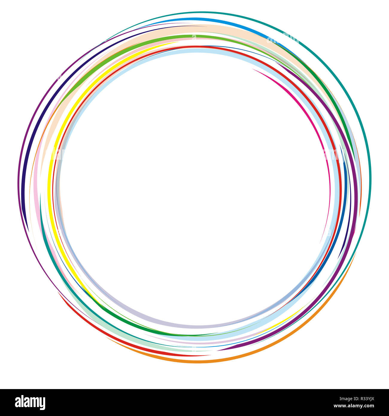 abstract drawing - round colorful Stock Photo - Alamy