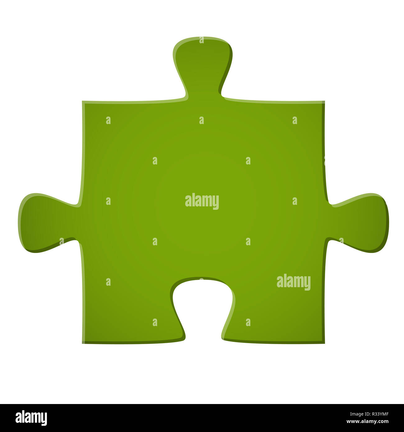 puzzle piece green Stock Photo - Alamy