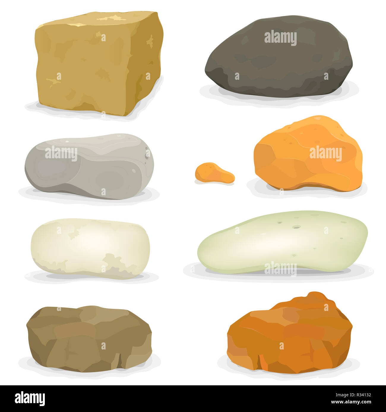 Cartoon pebble hi-res stock photography and images - Alamy