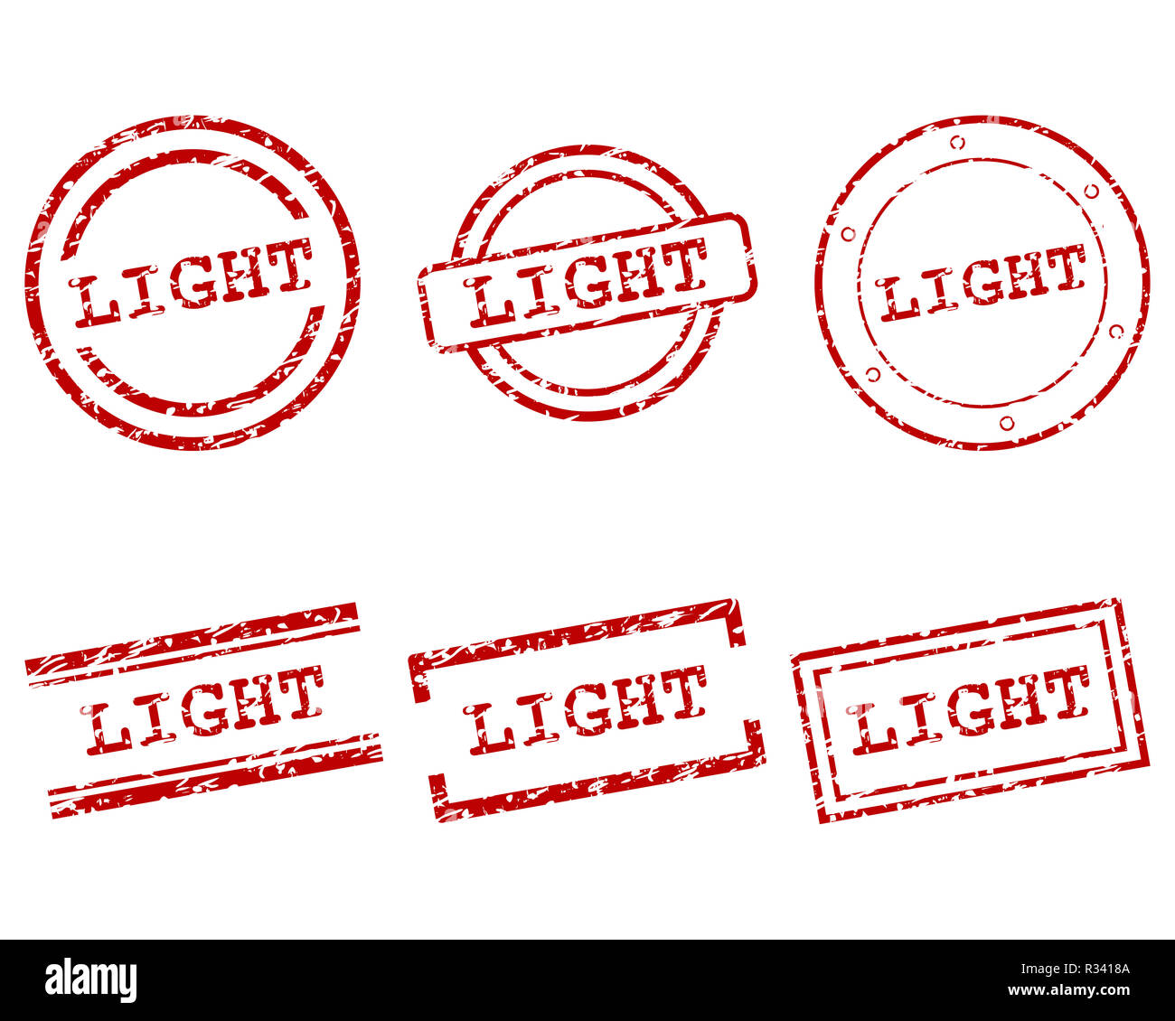 Light red stamp sticker Cut Out Stock Images & Pictures - Alamy