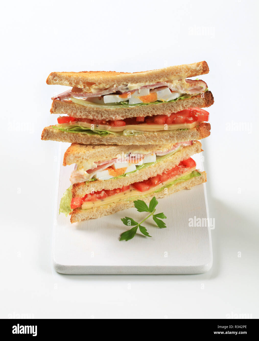 Cross section sandwiches bread ham hi-res stock photography and images ...