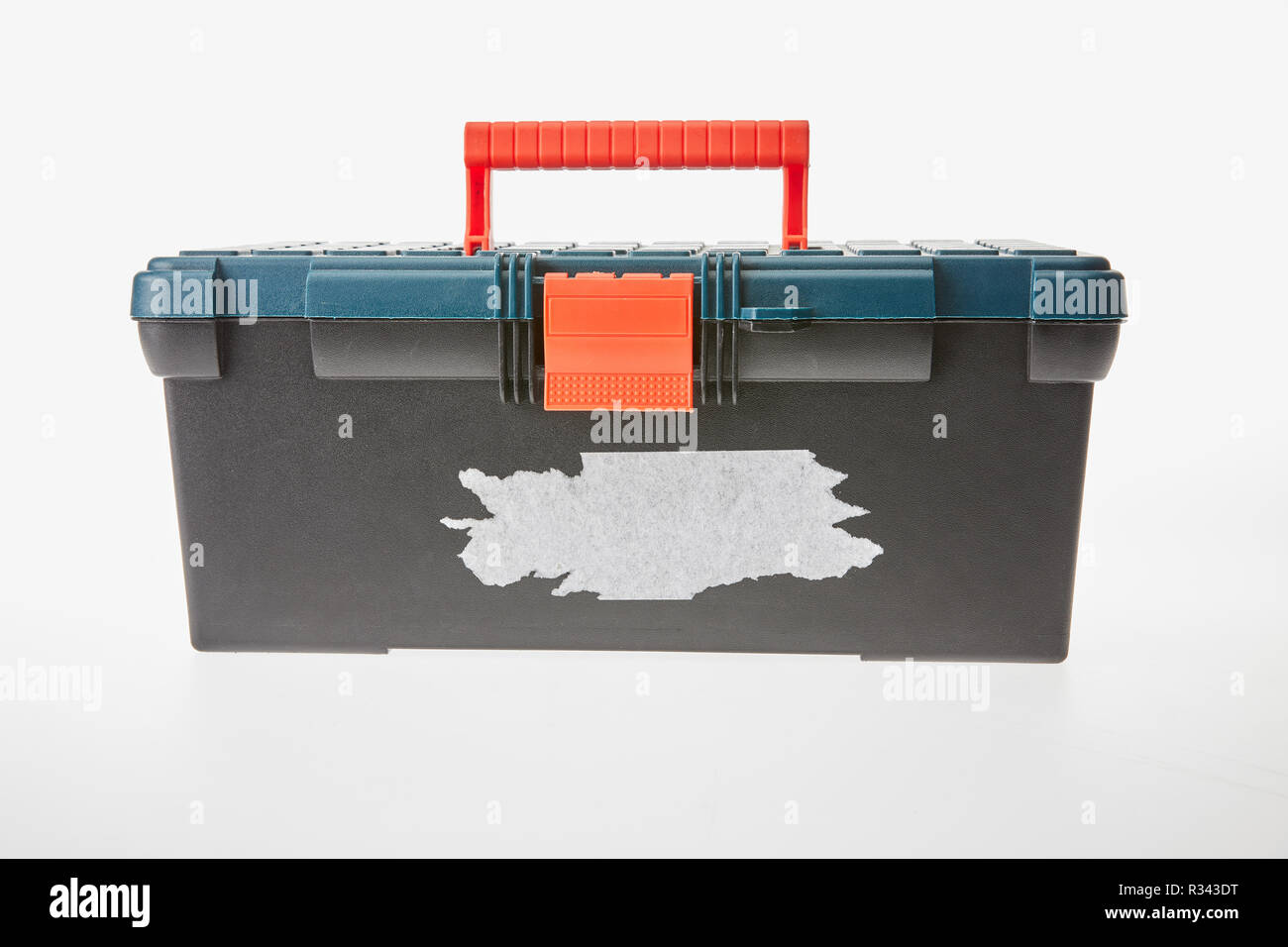 Close up of tool box isolated on white Stock Photo - Alamy