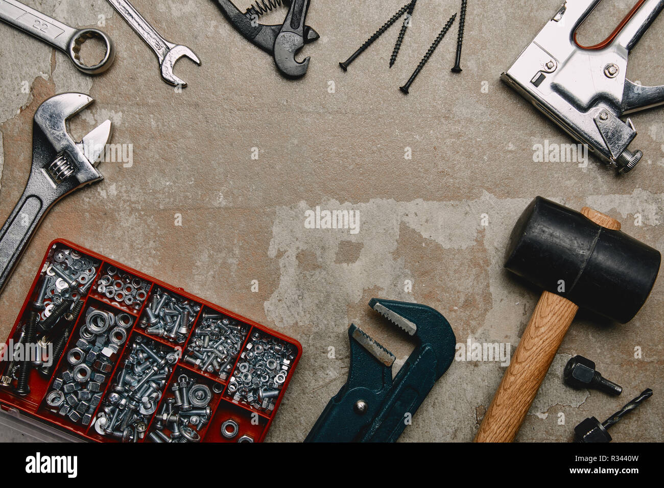 Various old tools hi-res stock photography and images - Alamy