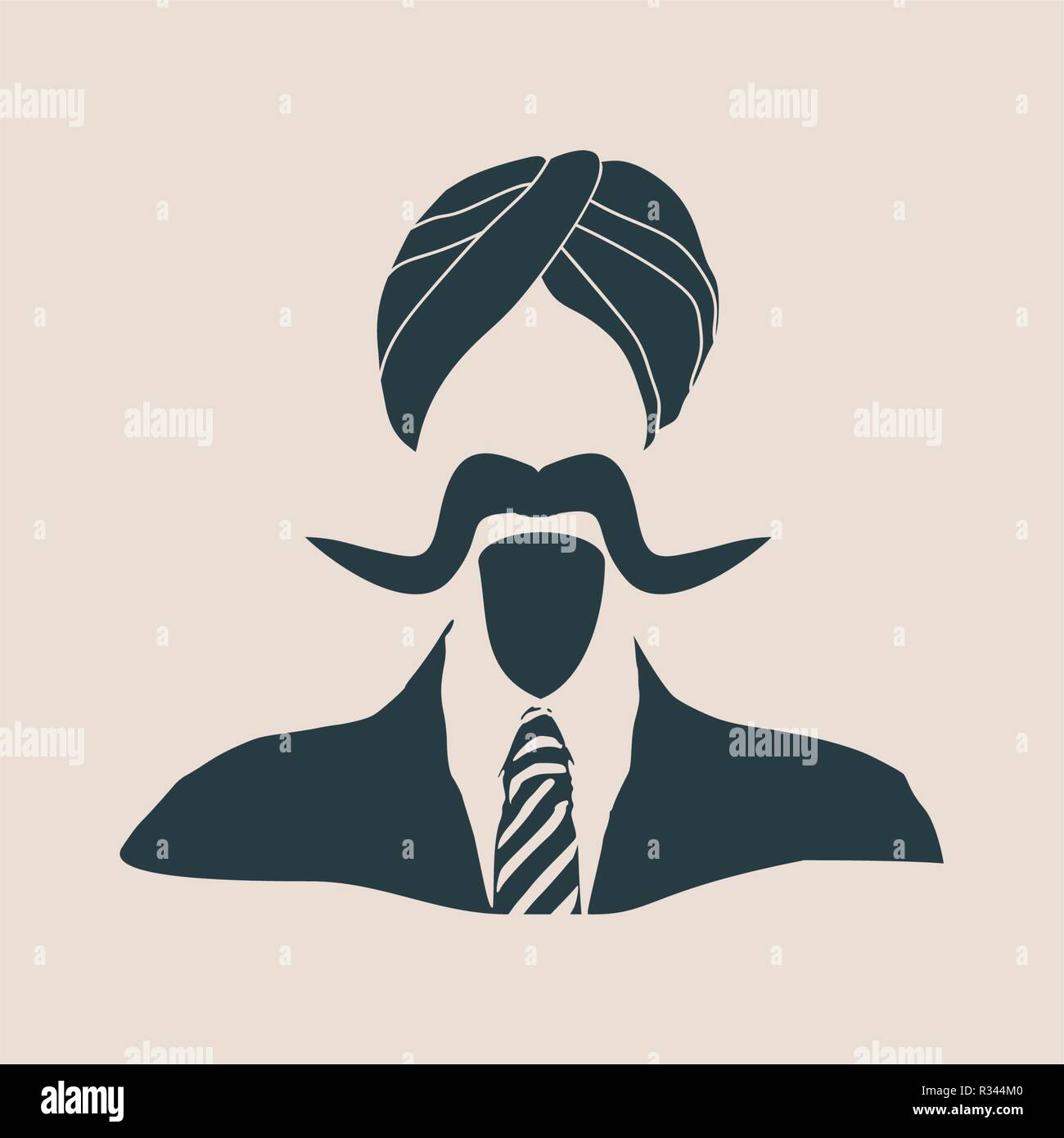 Indian beard man cartoon Stock Vector Images - Alamy