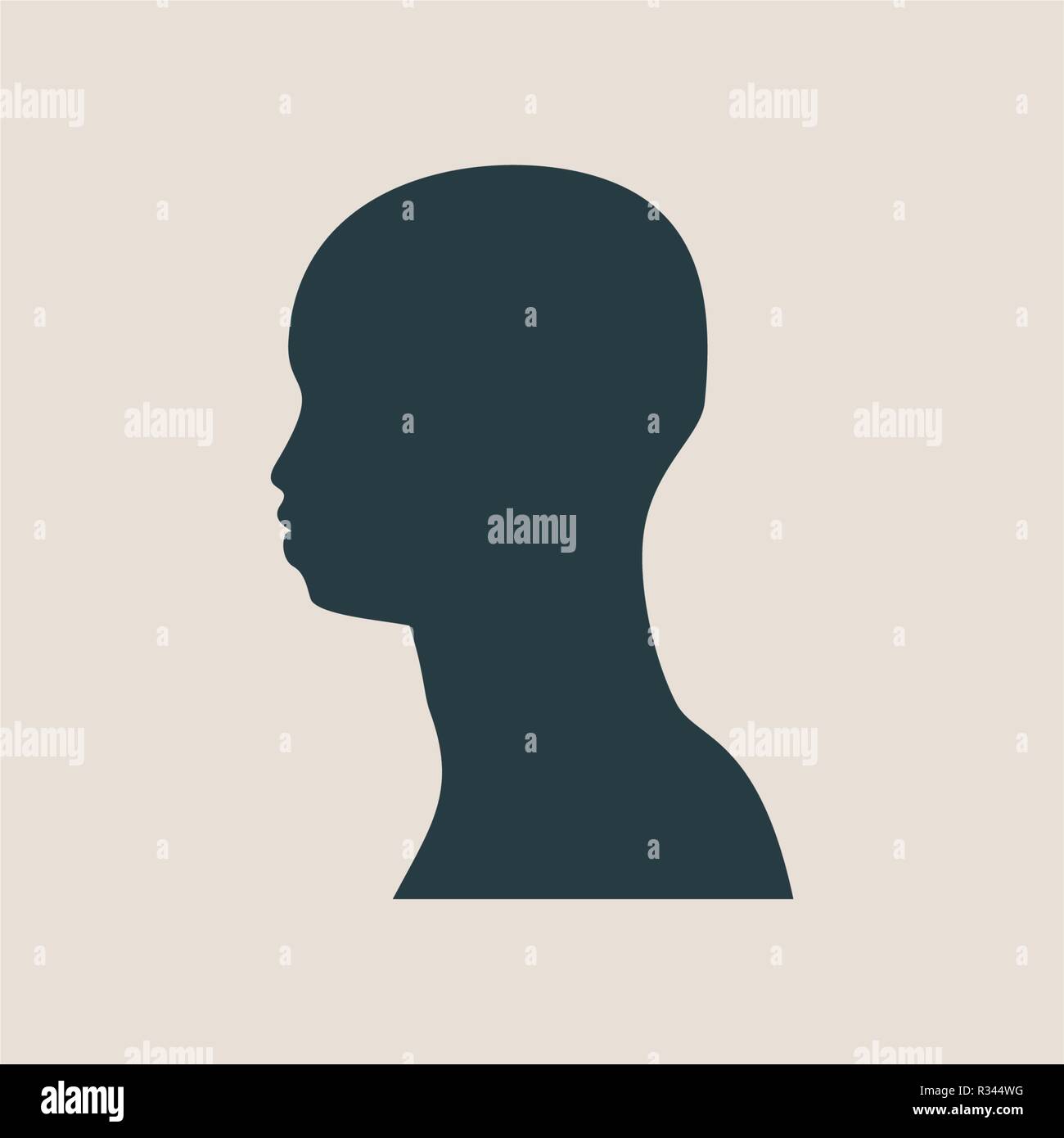 Man avatar profile view. Male face silhouette Stock Vector Image & Art ...