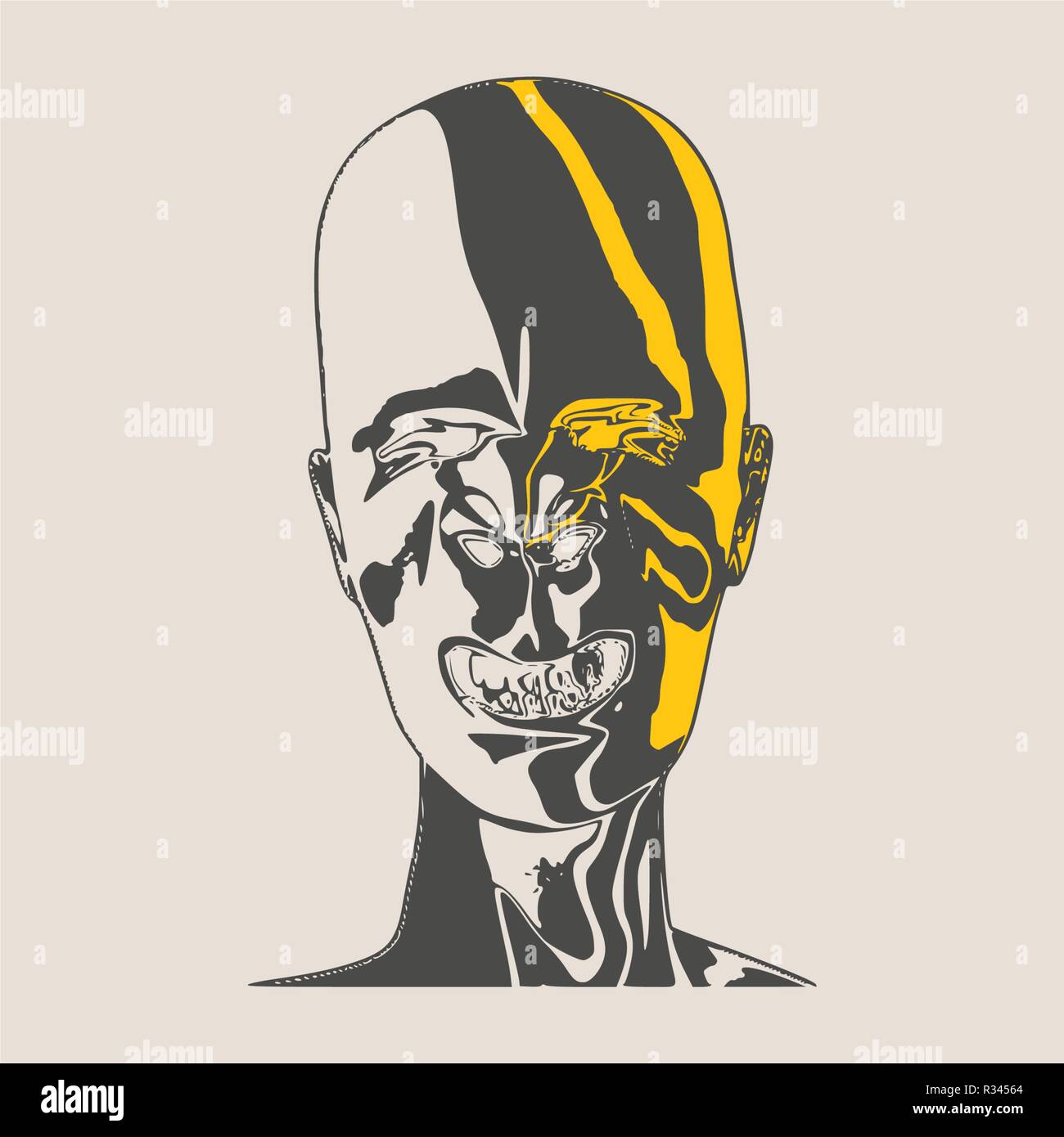 Demon or monster screaming Stock Vector Image & Art - Alamy