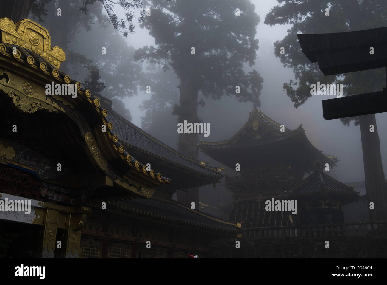 Japan Pagoda Mist High Resolution Stock Photography and Images - Alamy
