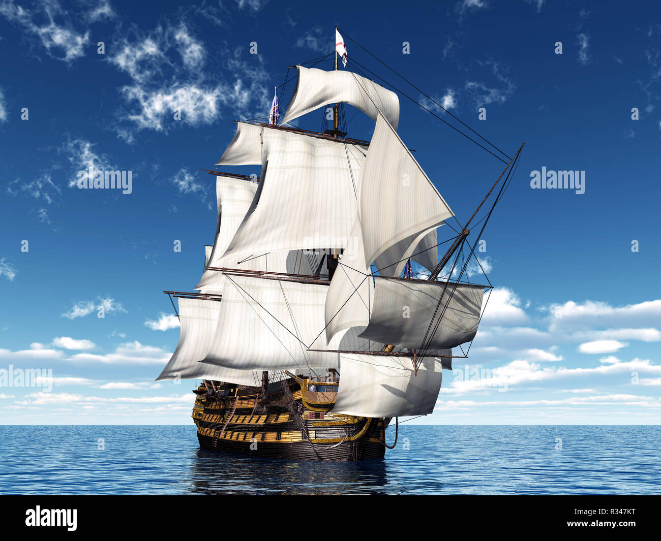 Hms victory illustration hi-res stock photography and images - Alamy