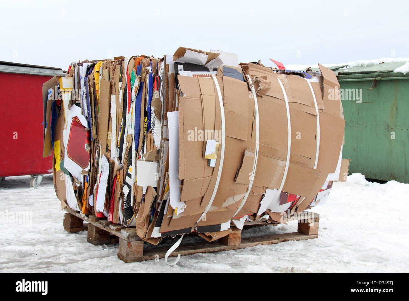 Compacted Cardboard Recycling High Resolution Stock Photography and ...