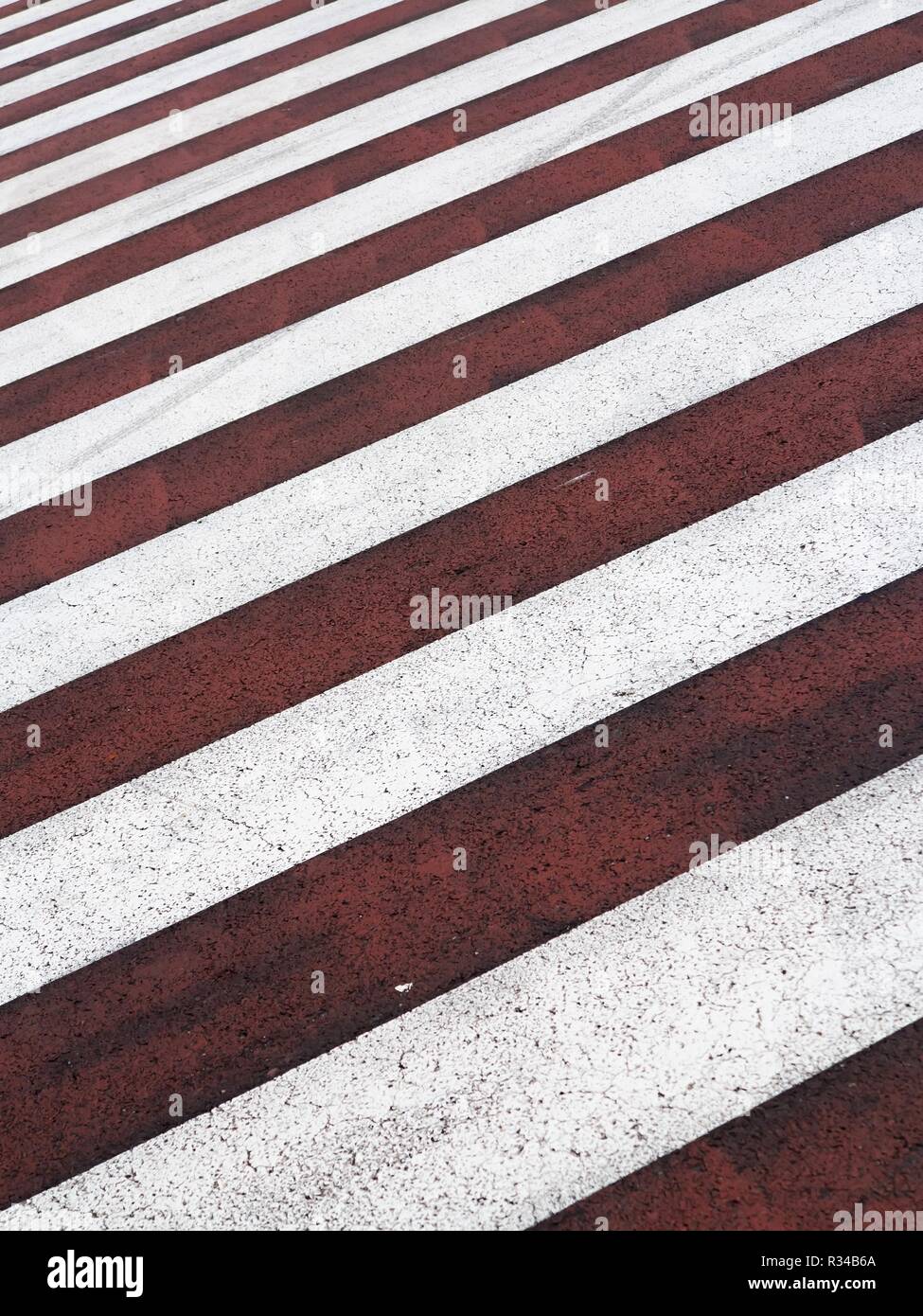Perspective asphalt road crosswalk stripes hi-res stock photography and ...