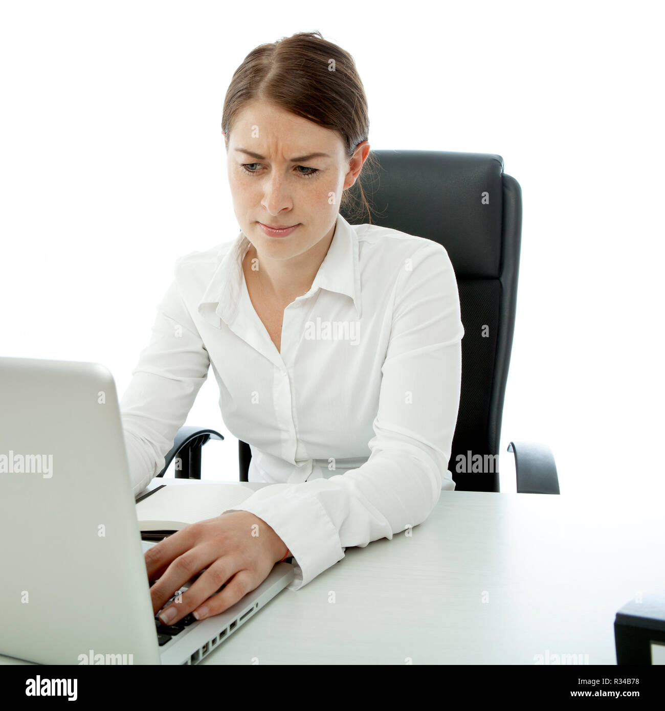 Girl desk computer mess hi-res stock photography and images - Alamy