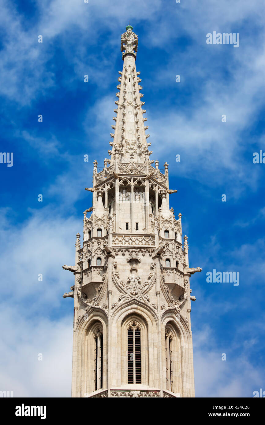 Closeup matthias church bell tower hi-res stock photography and images ...