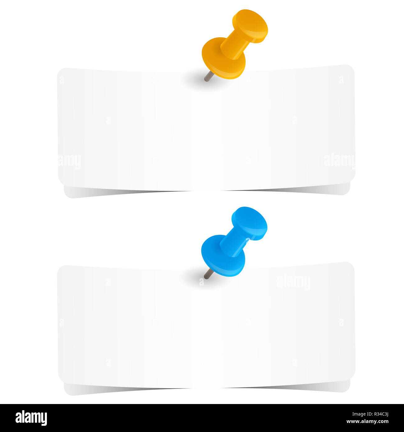 Note slip of paper with pin hi-res stock photography and images - Alamy