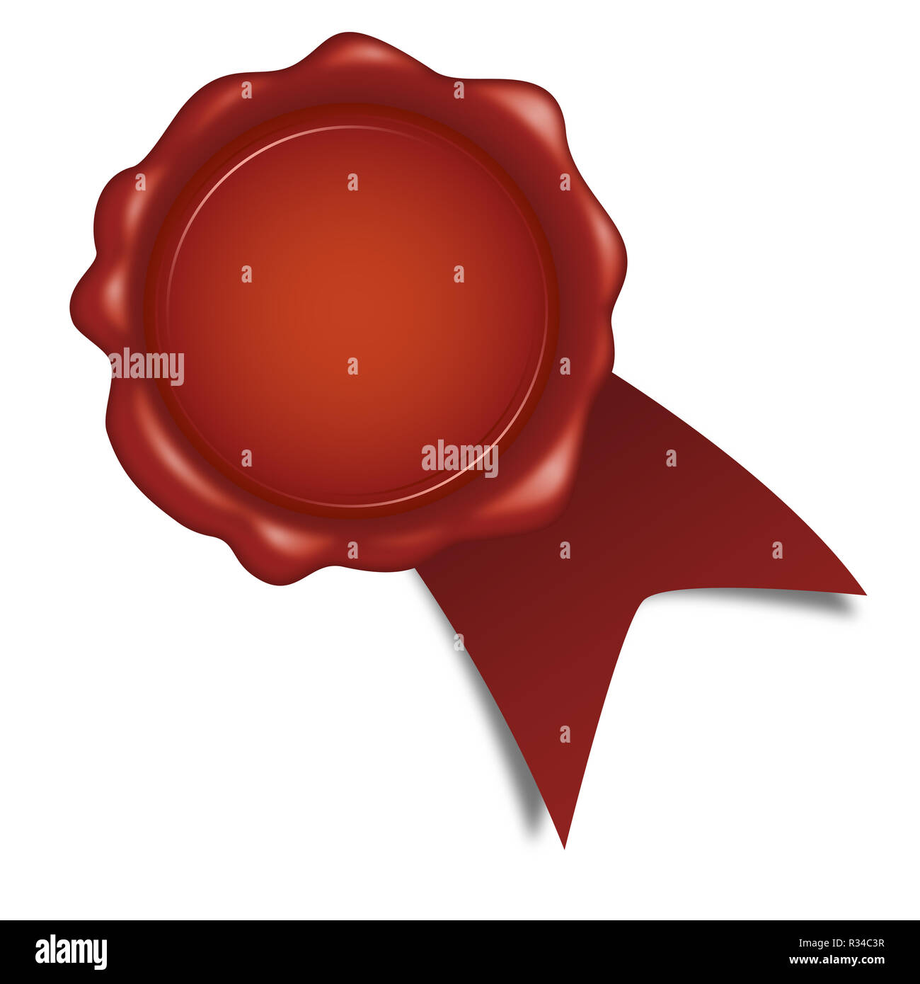 wax seal with ribbon Stock Photo - Alamy