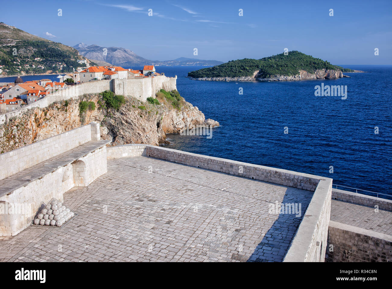 Old house lokrum view top hi-res stock photography and images - Alamy
