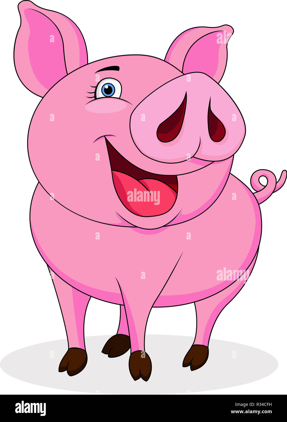 Child piglet laughing hi-res stock photography and images - Alamy