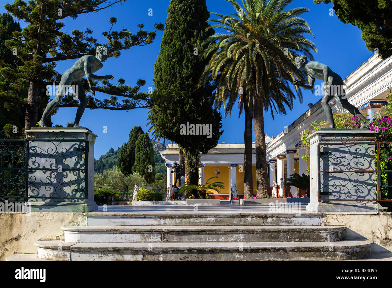 Achillion Palace Garden Stock Photos & Achillion Palace Garden Stock ...