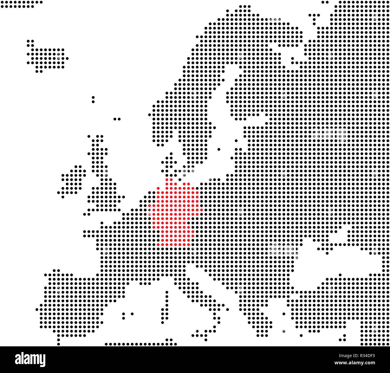 German states europe map hi-res stock photography and images - Alamy