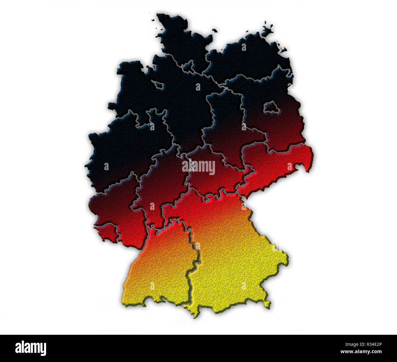 germany map national colors Stock Photo - Alamy