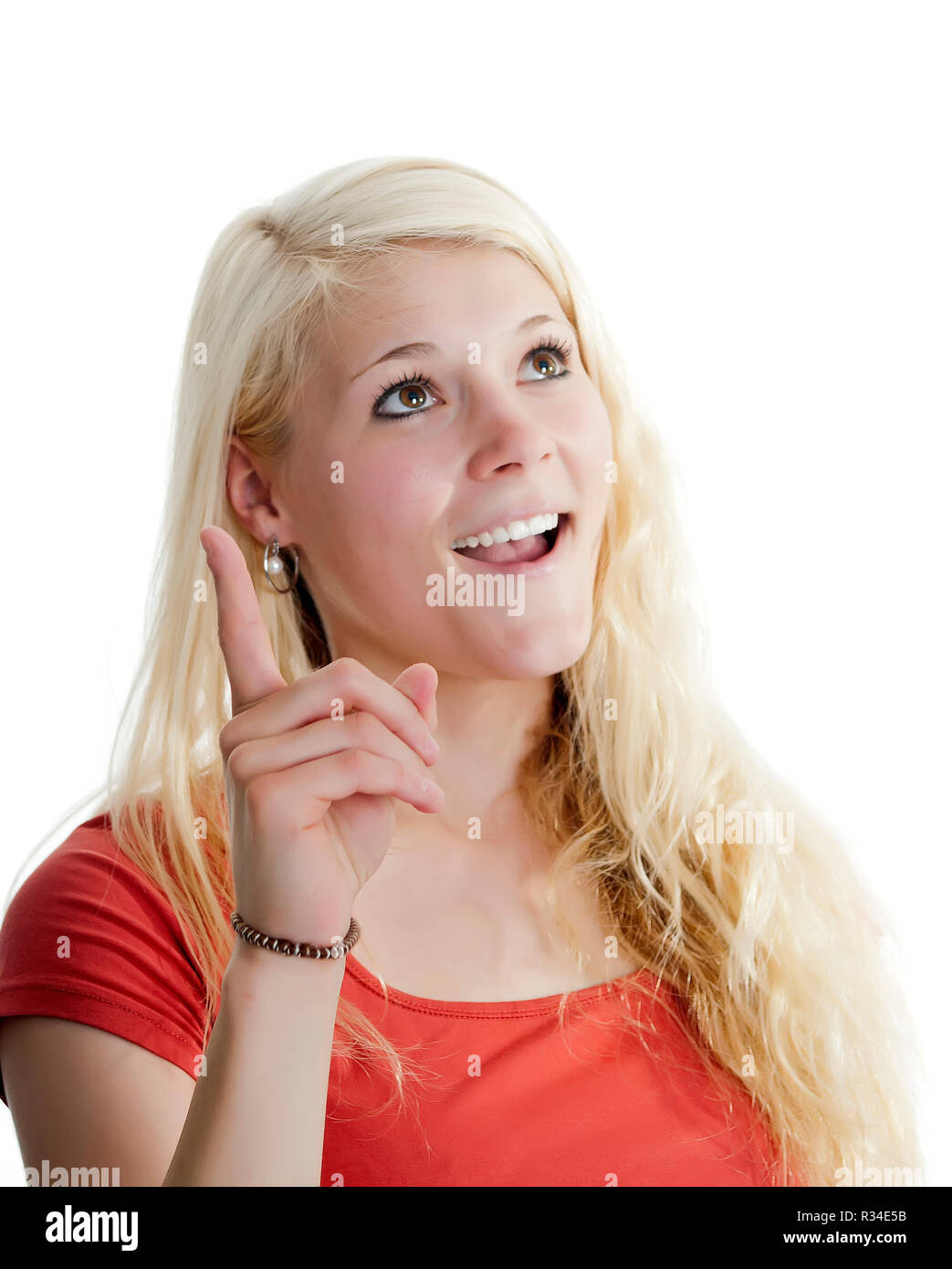 woman has an idea Stock Photo - Alamy