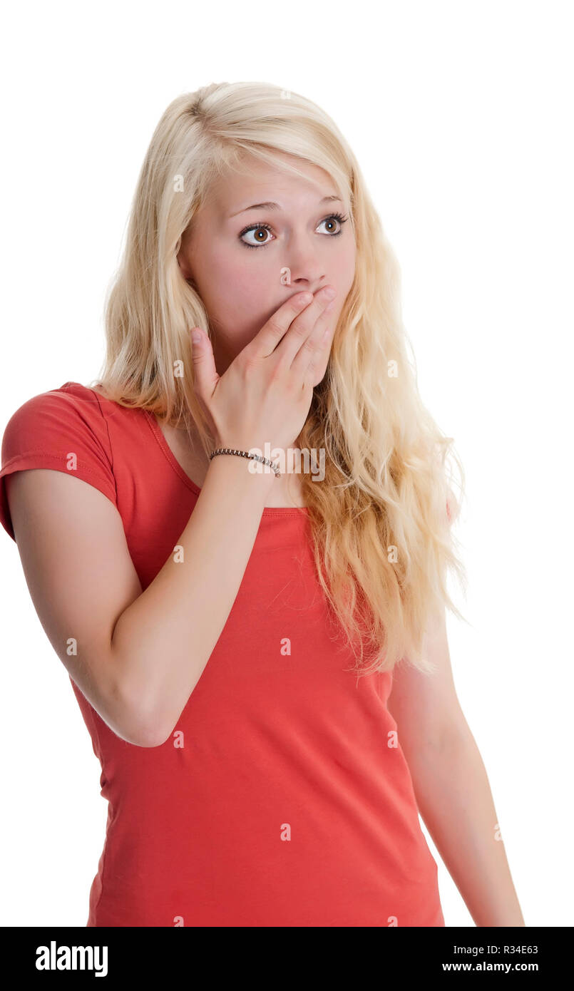 Aghast woman hi-res stock photography and images - Alamy