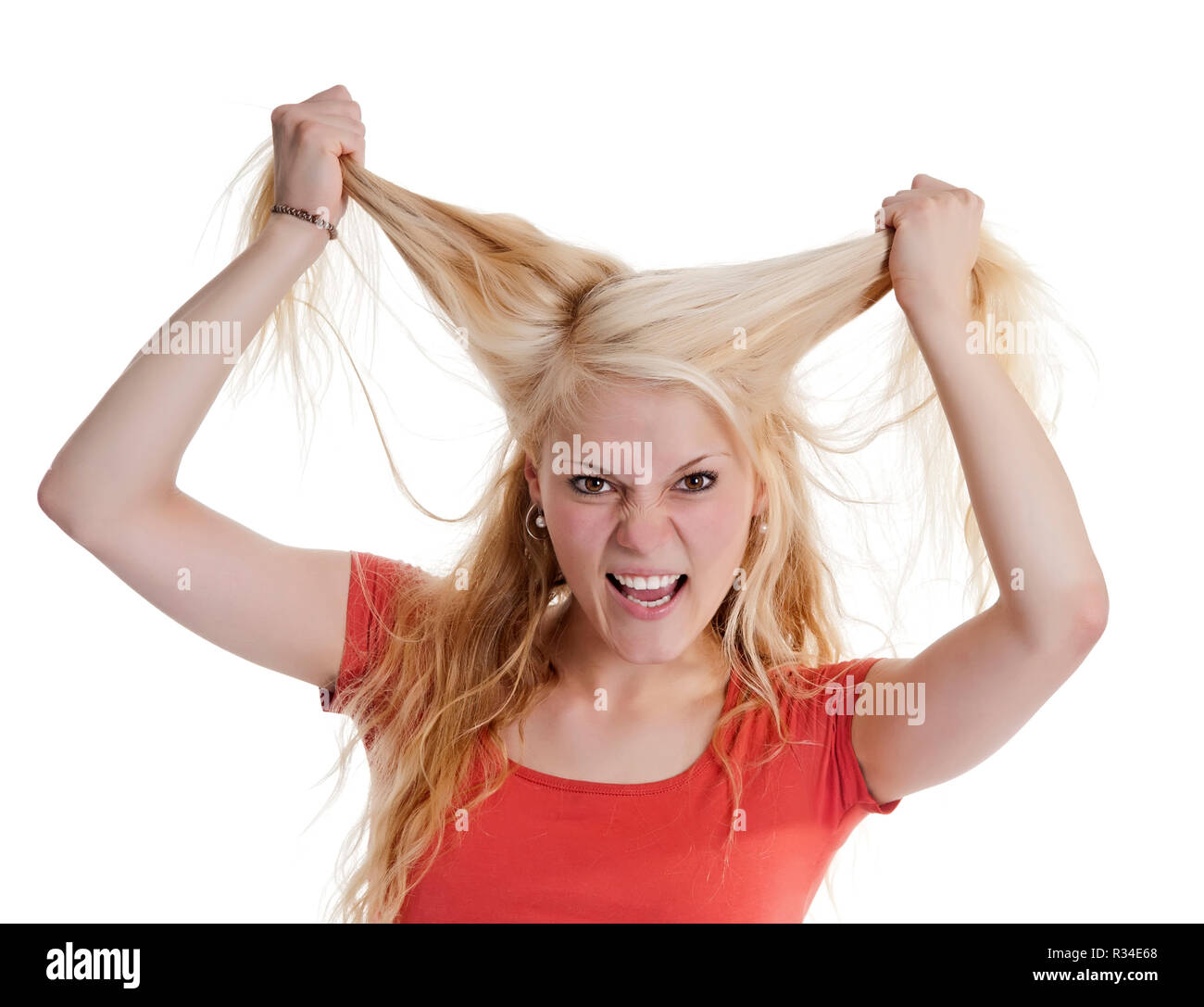 Snarl woman hi-res stock photography and images - Alamy