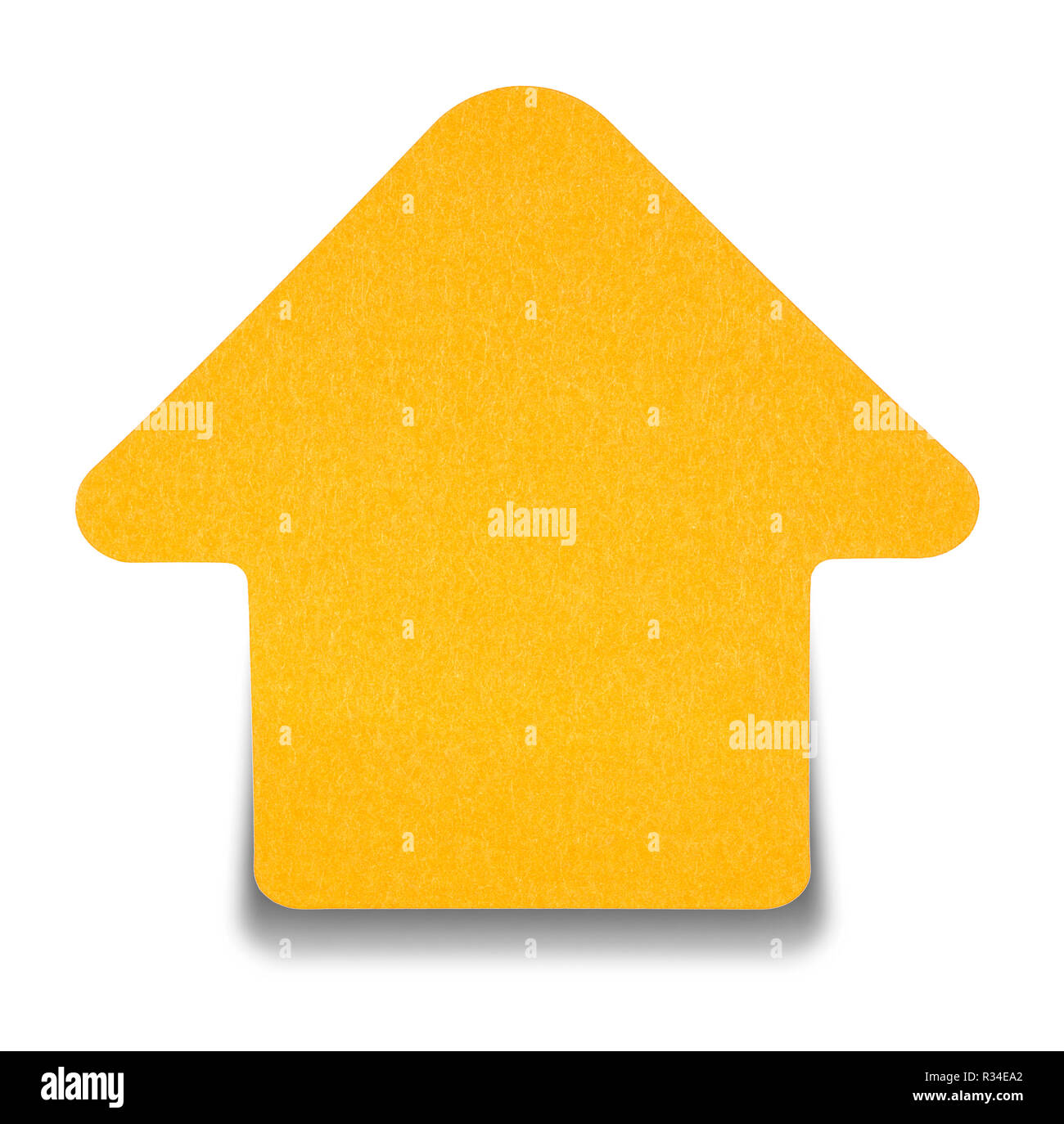 Orange arrow direction sign Cut Out Stock Images & Pictures - Alamy