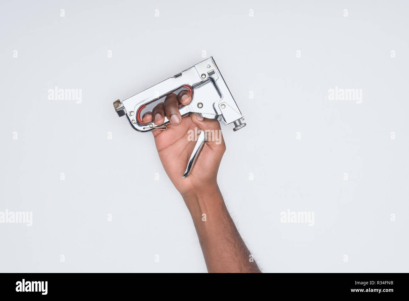 Man holding stapler close up hi-res stock photography and images - Alamy