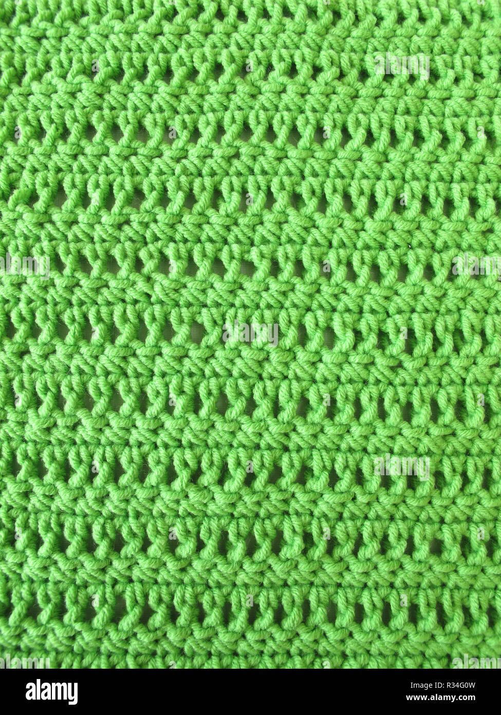 crochet from solid rods and mesh in light green Stock Photo - Alamy