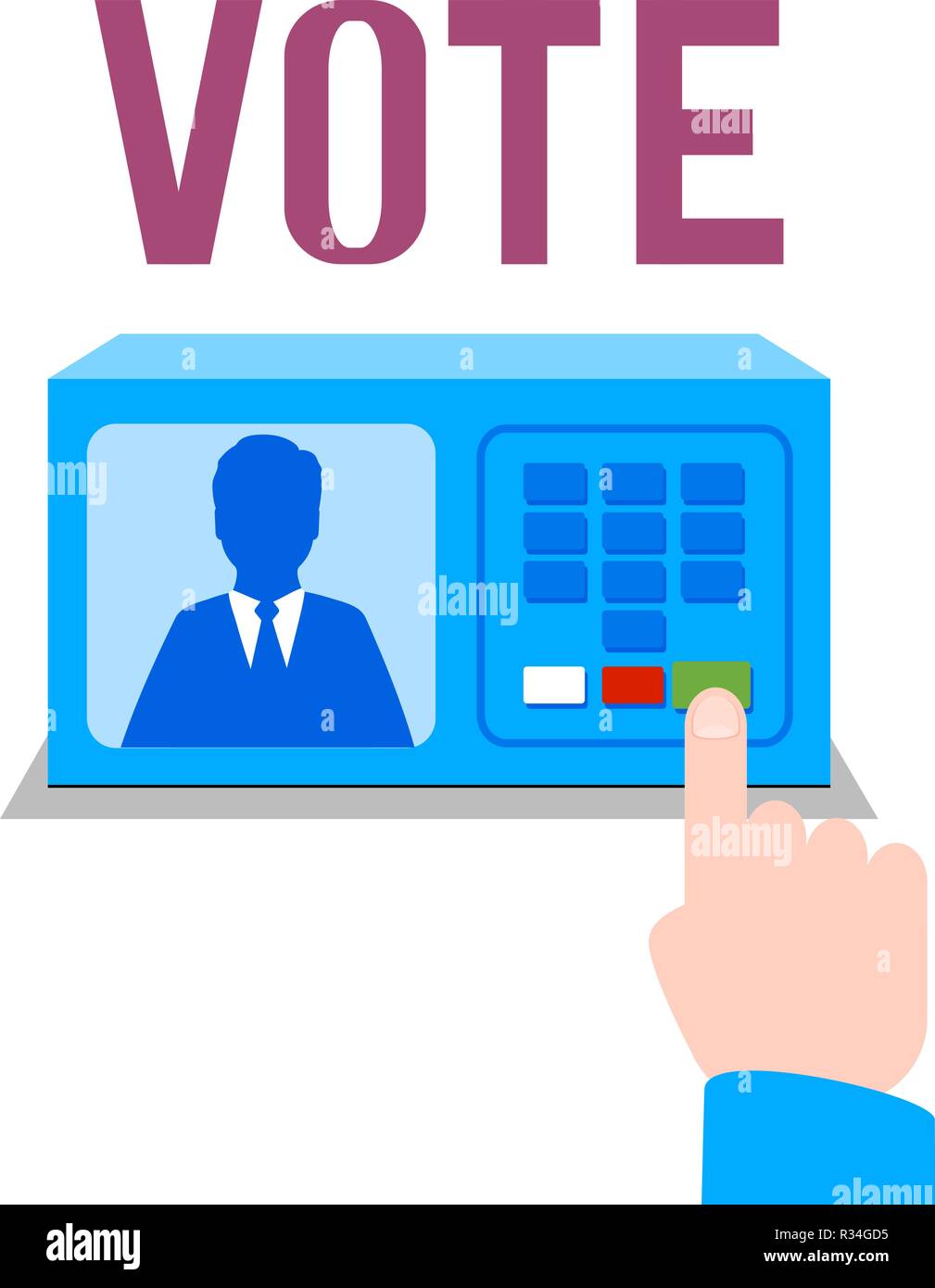 Electronic voting machine screen Stock Vector Images - Alamy