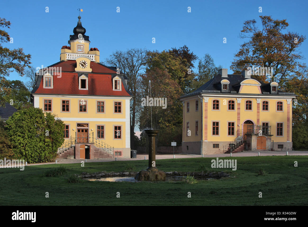 castle belvedere weimar Stock Photo - Alamy