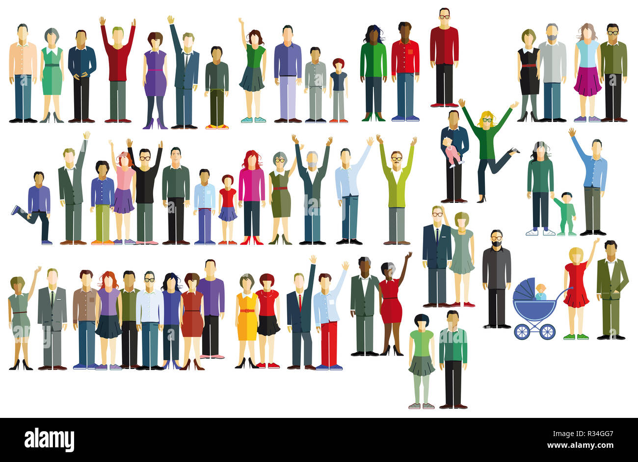 large group of people Stock Photo - Alamy