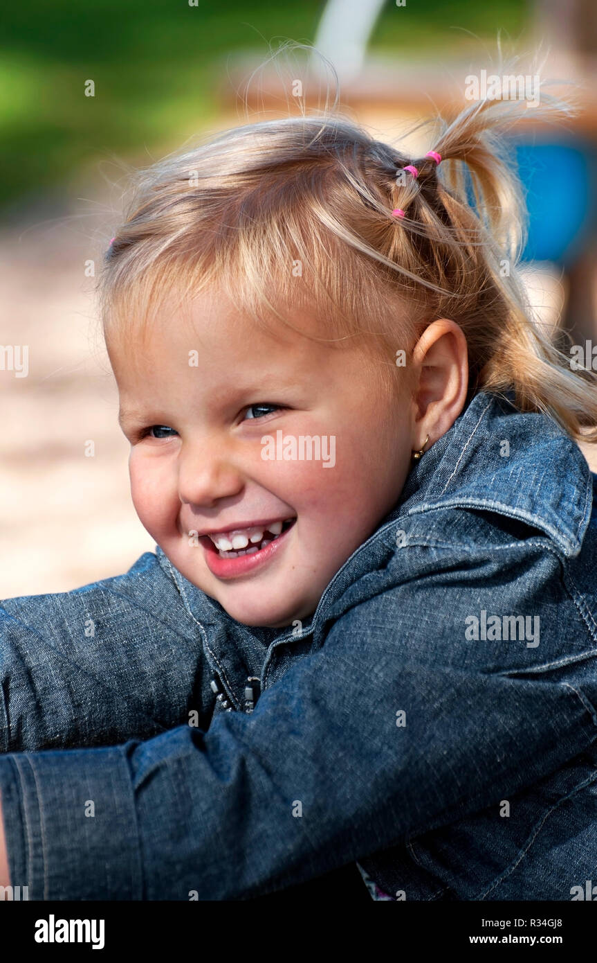 Happy girl is laighing Stock Photo - Alamy