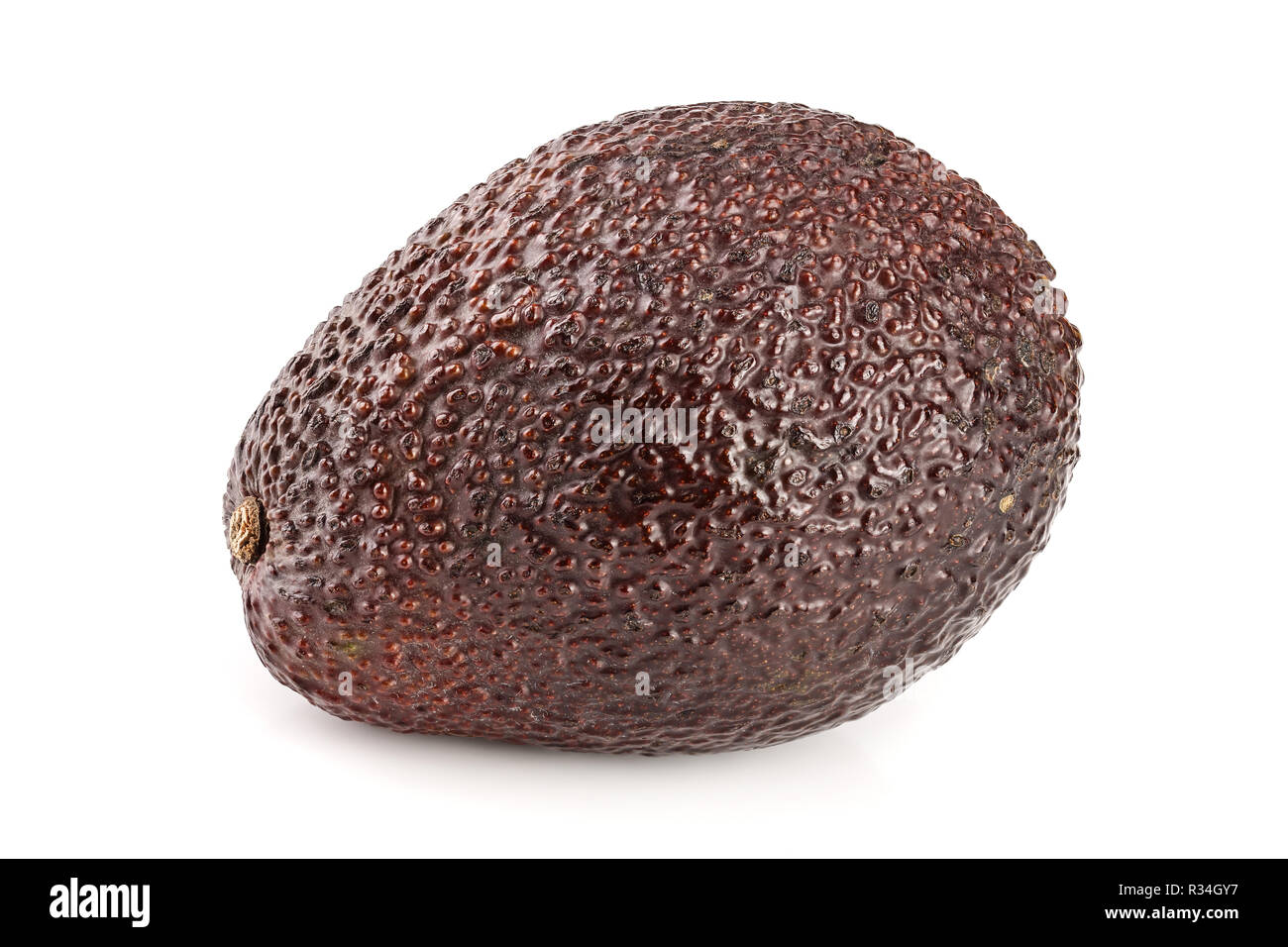 one whole avocado isolated on white background Stock Photo - Alamy