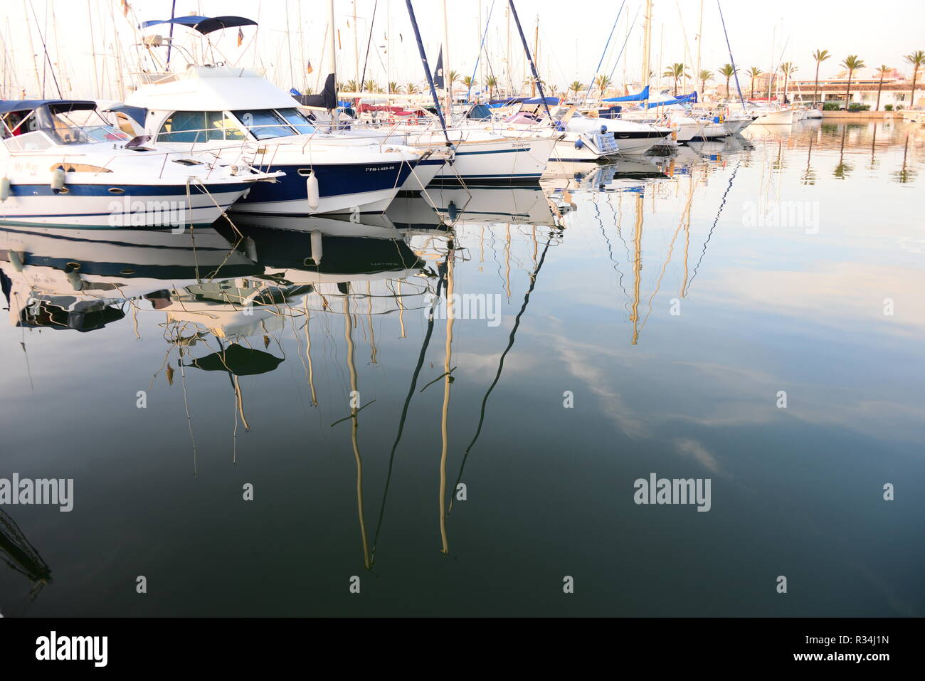 boats - sailboats - spain Stock Photo - Alamy