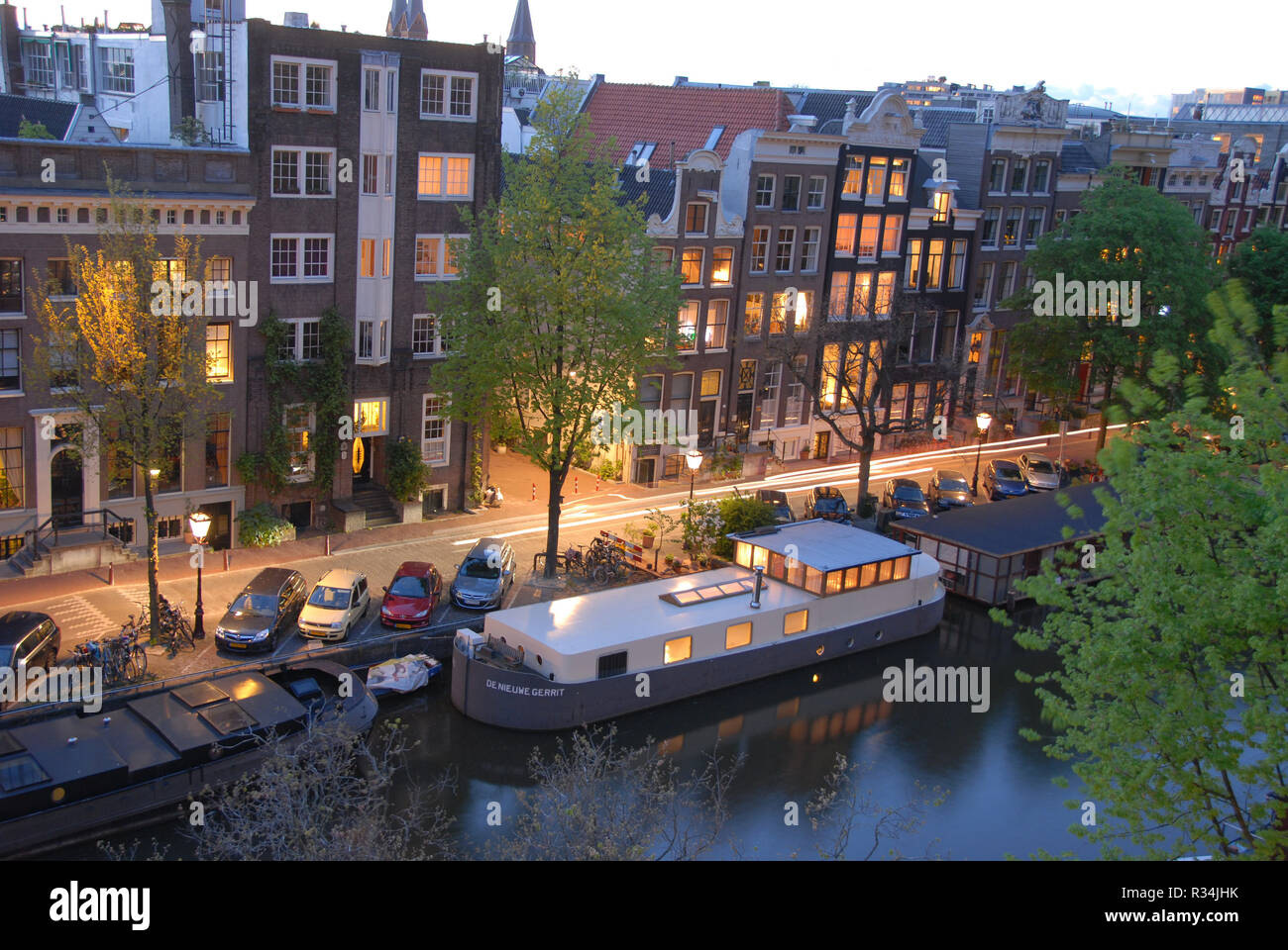 amsterdam singel canal Stock Photo - Alamy