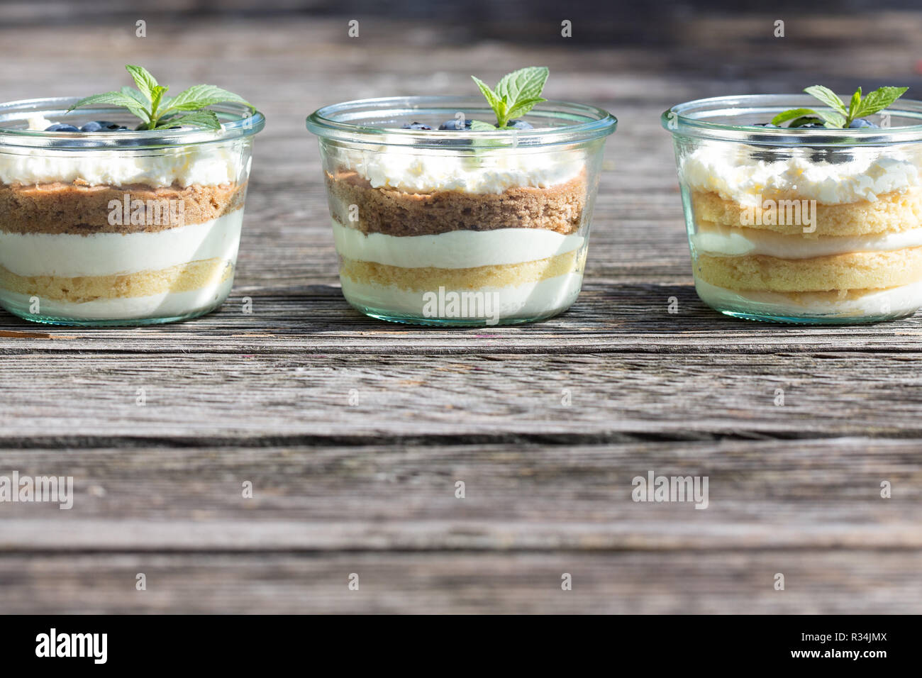 desserts in the glass Stock Photo - Alamy