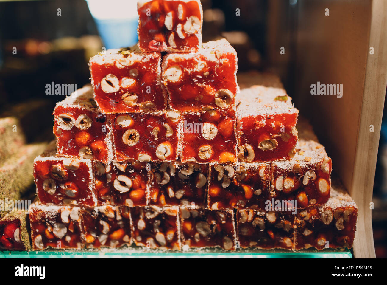 Turkish Delight in the store Stock Photo - Alamy