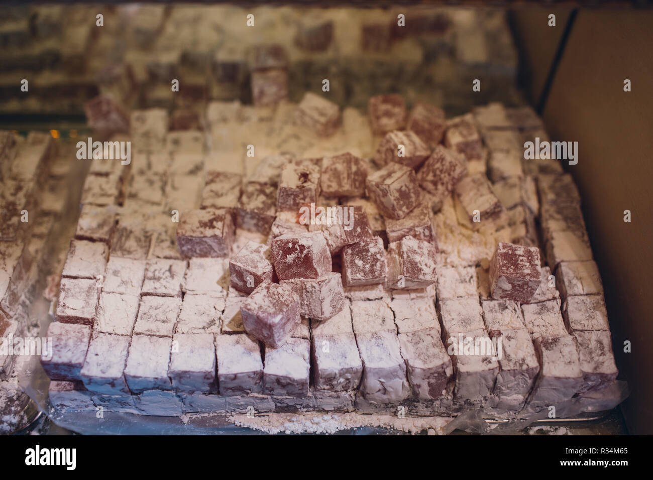 Turkish Delight in the store Stock Photo - Alamy