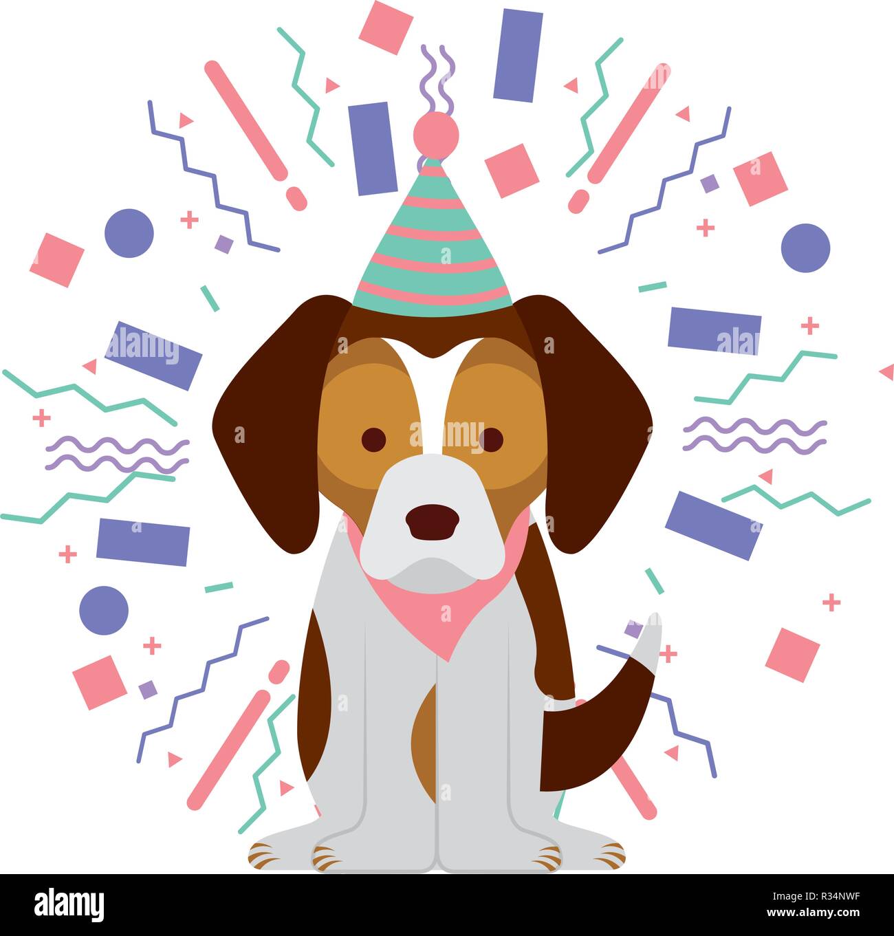 dog party celebration Stock Vector Image & Art - Alamy